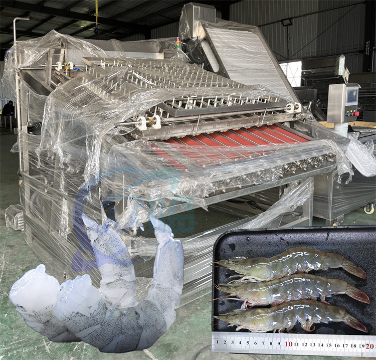 Industrial Prawn Deshelling Machine 3000W Stainless Steel 304