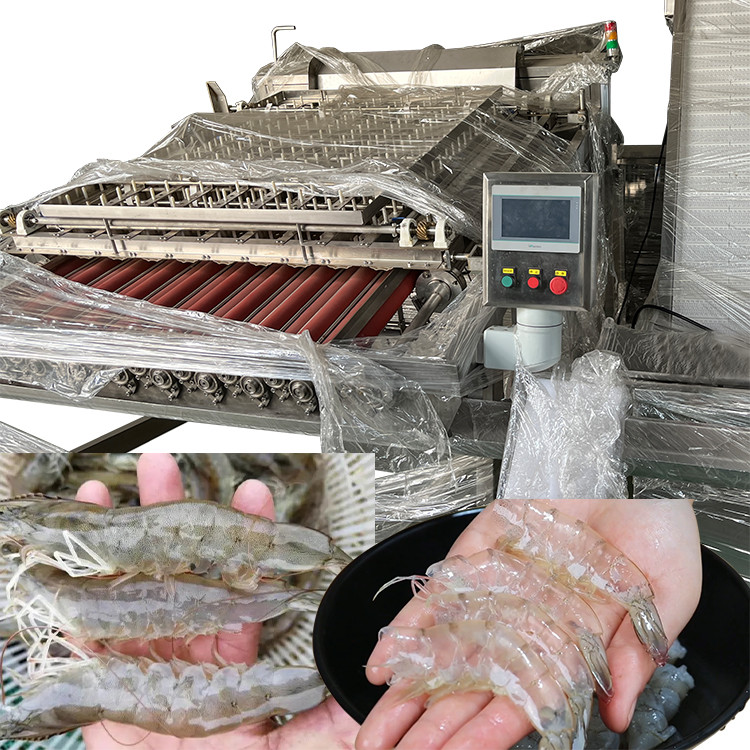 Stable 3.19KW Shrimp Deveiner Machine , Practical Prawn Shelling Machine