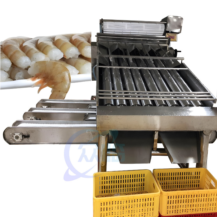 Farmed shrimp harvest rapid sorting and size specification machine ...