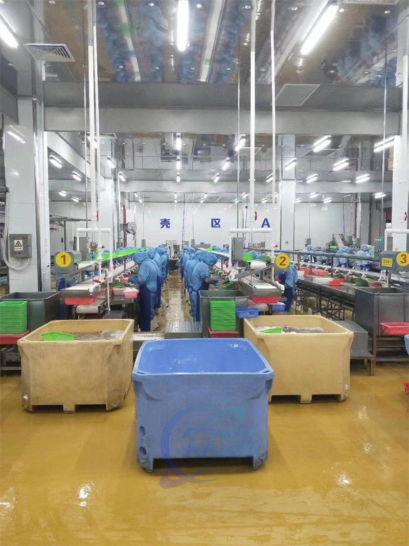seafood ice container hoist plastic seafood ice chest lift ice box ...